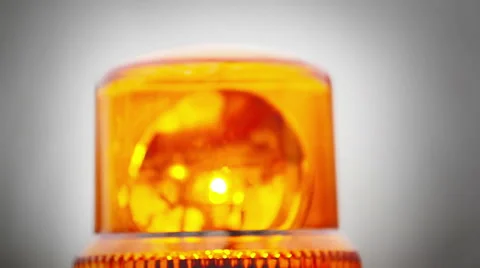 911 Flashing revolving light on top of a... | Stock Video | Pond5