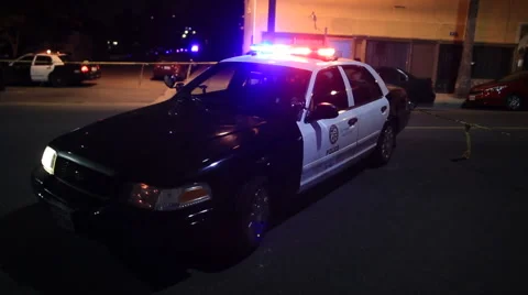 911 LAPD Police Activity in Neighborhood... | Stock Video | Pond5