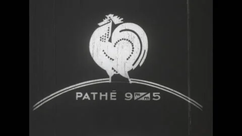 9.5MM - Pathé cinema logo and end title... | Stock Video | Pond5