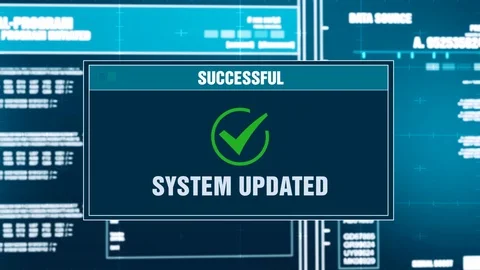 97. System Updating Progress Warning Mes... | Stock Video | Pond5