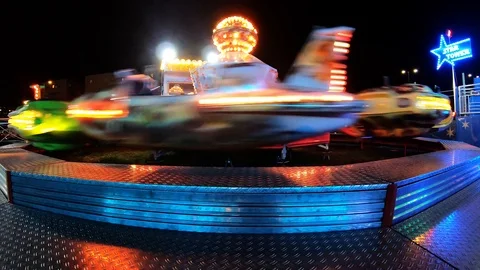 Carnival Lights Flashing Stock Video Footage | Royalty Free Carnival ...