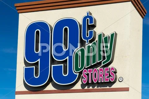 99 Cent Only Store Logo LOT OF 2 The 99 Cents Only Store Blue T Shirts