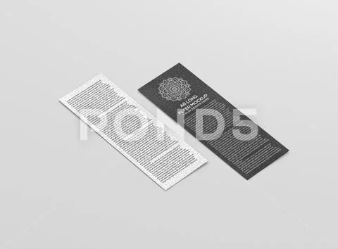A6 long flyer card front back side ~ PSD Template #283488308