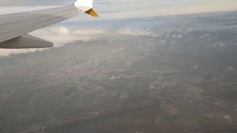 Aairplane Traveling Window View to Sky L... | Stock Video | Pond5