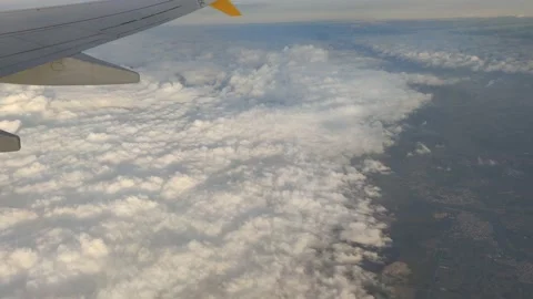 Aairplane Traveling Window View to Sky L... | Stock Video | Pond5