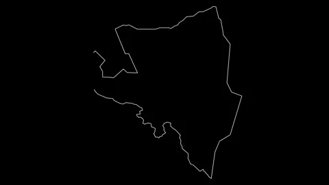 Aana district map of Samoa outline anima... | Stock Video | Pond5