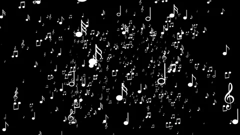 Aanimated background with musical notes.... | Stock Video | Pond5