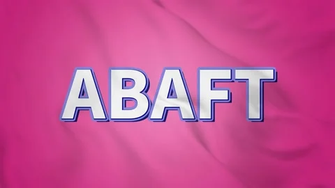 ABAFT - 4k flag animation with ABAFT tex... | Stock Video | Pond5