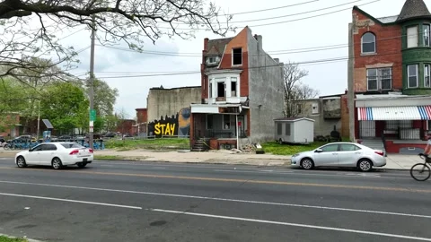 Abandoned home in North Philadelphia. Po... | Stock Video | Pond5