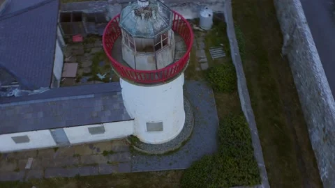 Abandoned lighthouse. Cinematic spinning... | Stock Video | Pond5