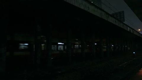 Abandoned railway / subway platform. Got... | Stock Video | Pond5