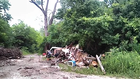Abandoned, Trash Alley, Garbage Dump On ... | Stock Video | Pond5