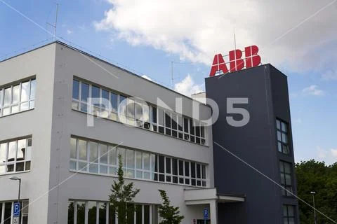 Abb Company Logo On Headquarters Building - Stock Image - Everypixel