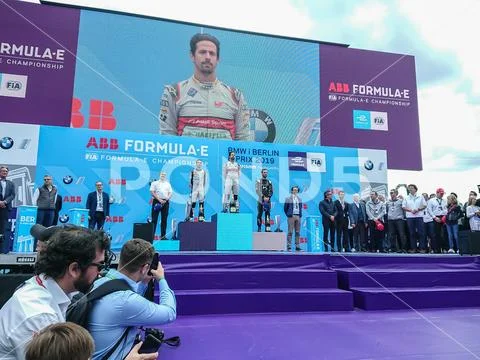 ABB FIA Formula E race car Championship Award Ceremony ~ Premium Photo ...