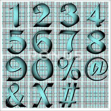 ABC Alphabet numbers lettering design set: Royalty Free #57794406