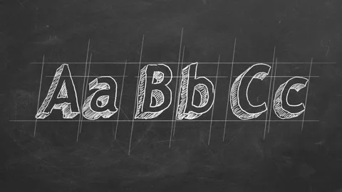 ABC-the first letters of the English alp... | Stock Video | Pond5