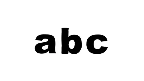 ABC letters small forming cartoon animat... | Stock Video | Pond5