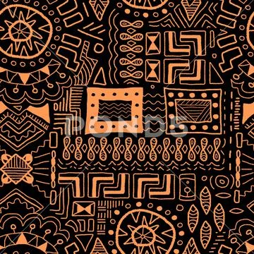 Aboriginal art background - indigenous African patterns seamless ...