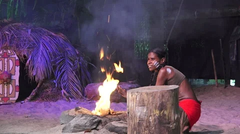 Aboriginal Fire Stock Video Footage | Royalty Free Aboriginal Fire ...