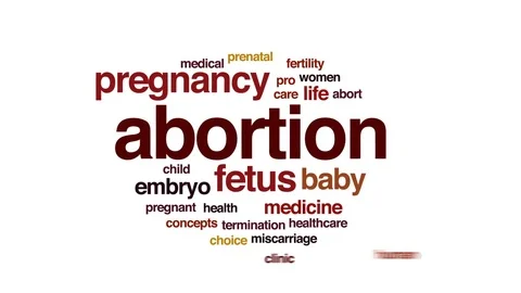 Abortion animated word cloud, text desig... | Stock Video | Pond5