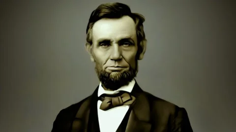 Abraham Li̇ncoln Realistic Photo Animat... | Stock Video | Pond5