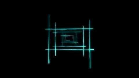 abstrac neon beams animation with camera... | Stock Video | Pond5