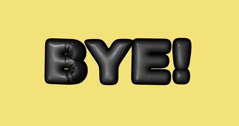 Bye 3D Stock Footage ~ Royalty Free Stock Videos | Pond5