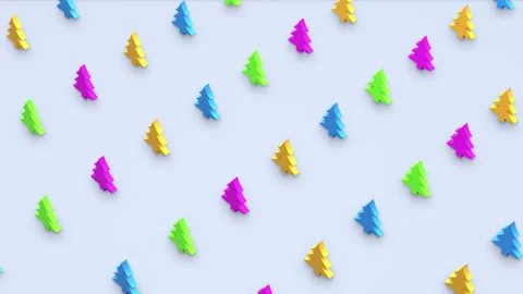 Abstract 3d animation grid of colourful ... | Stock Video | Pond5