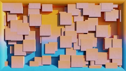 Abstract 3d background loop animation sq... | Stock Video | Pond5
