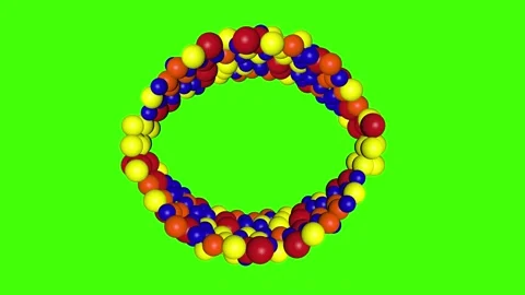 Abstract 3D colored balls animation on g... | Stock Video | Pond5
