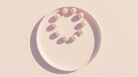 Abstract 3D Design: Ten Balls in Synchro... | Stock Video | Pond5