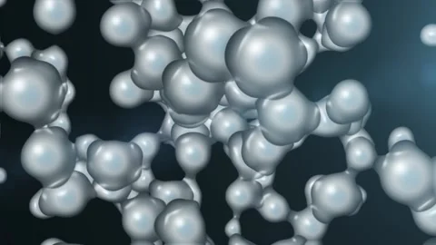abstract 3d molecule motion animation | Stock Video | Pond5