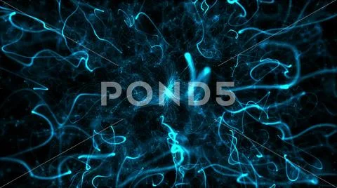 Abstract 3d particle background. Particle explosion. Particles goes ...
