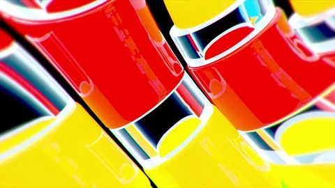 Abstract 3d rendering with pipes, animat... | Stock Video | Pond5