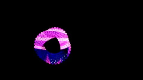 Abstract 3d ring animation transparent b... | Stock Video | Pond5