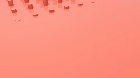 Abstract 3d shapes cylinder animation in... | Stock Video | Pond5