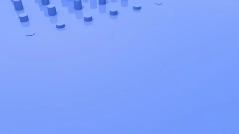 Abstract 3d shapes cylinder animation in... | Stock Video | Pond5