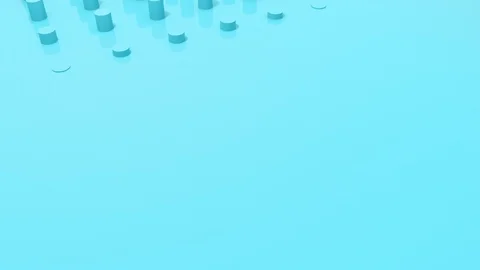 Abstract 3d shapes cylinder animation in... | Stock Video | Pond5