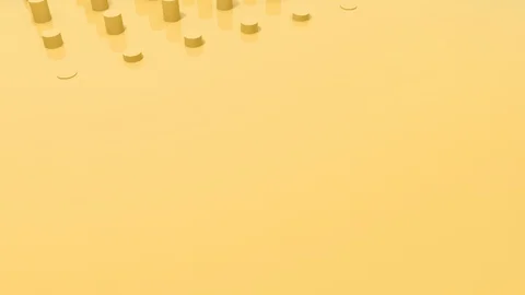 Abstract 3d shapes cylinder animation in... | Stock Video | Pond5