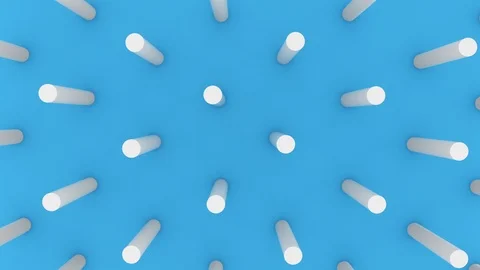 Abstract 3d shapes cylinders background ... | Stock Video | Pond5