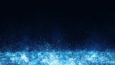 Abstract 4K blue shining glitter particl... | Stock Video | Pond5