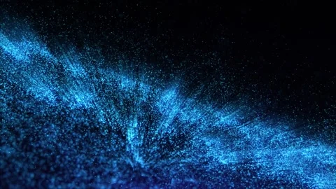 Abstract 4K blue shining glitter particl... | Stock Video | Pond5