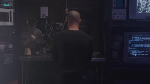 Abstract Agent Types Quickly on Computer... | Stock Video | Pond5