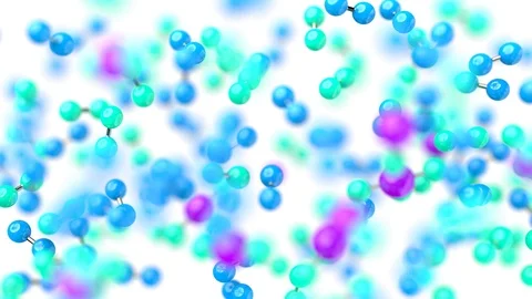 abstract air molecules animation | Stock Video | Pond5