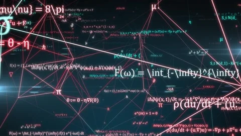 Abstract Algebra Equations Particle Syst... | Stock Video | Pond5