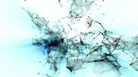 Abstract animated background made of con... | Stock Video | Pond5