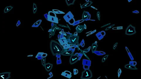 Abstract animated background system safe... | Stock Video | Pond5