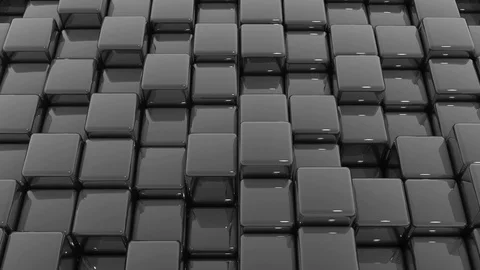 Abstract Animated Black Boxes Background... | Stock Video | Pond5