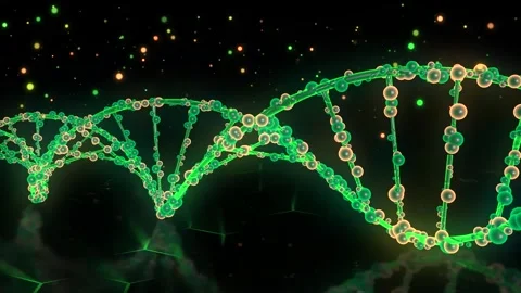 Abstract animated construction of a DNA ... | Stock Video | Pond5