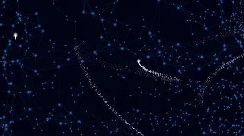Abstract animated Plexus with animated p... | Stock Video | Pond5
